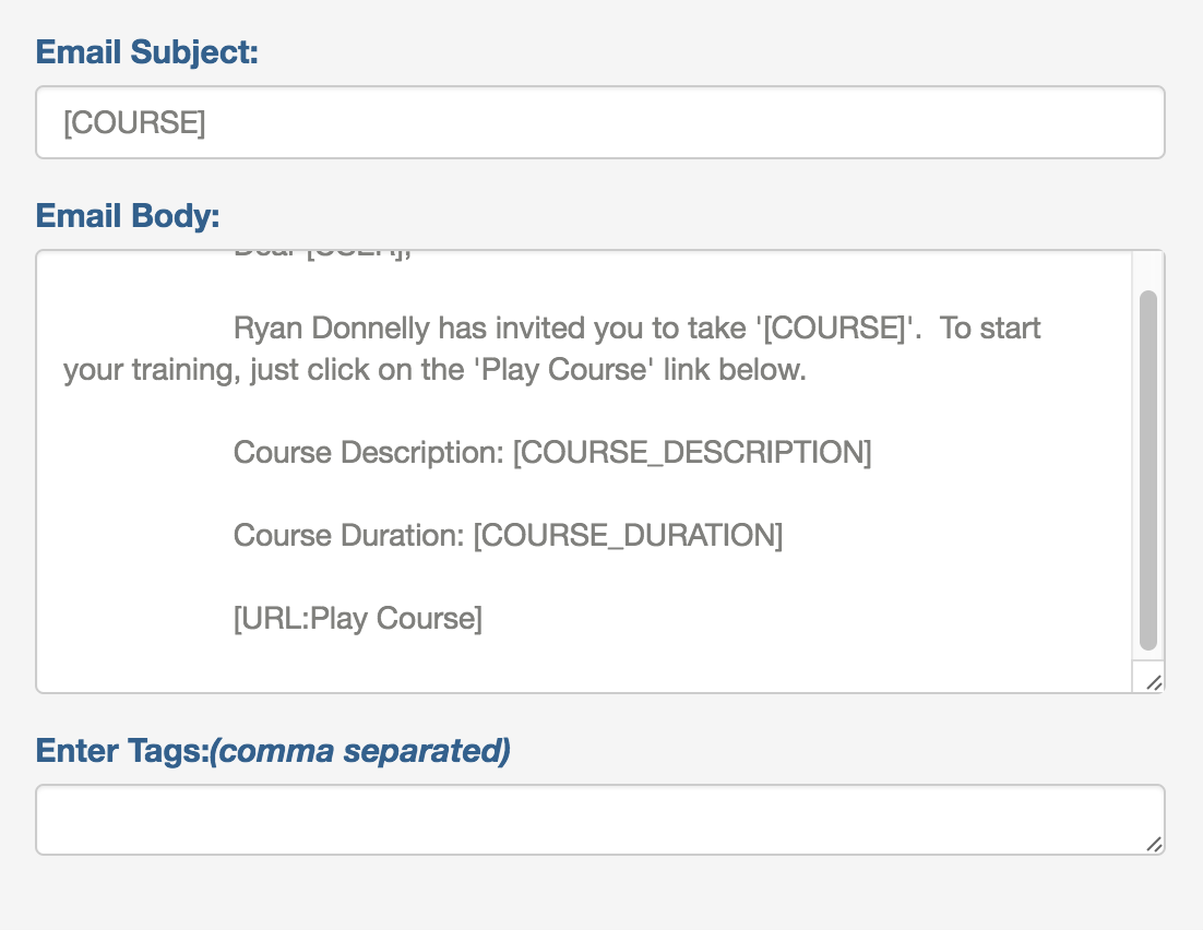 Using Tags Scorm Cloud Web Interface Vs Api Rustici Software Knowledge Base