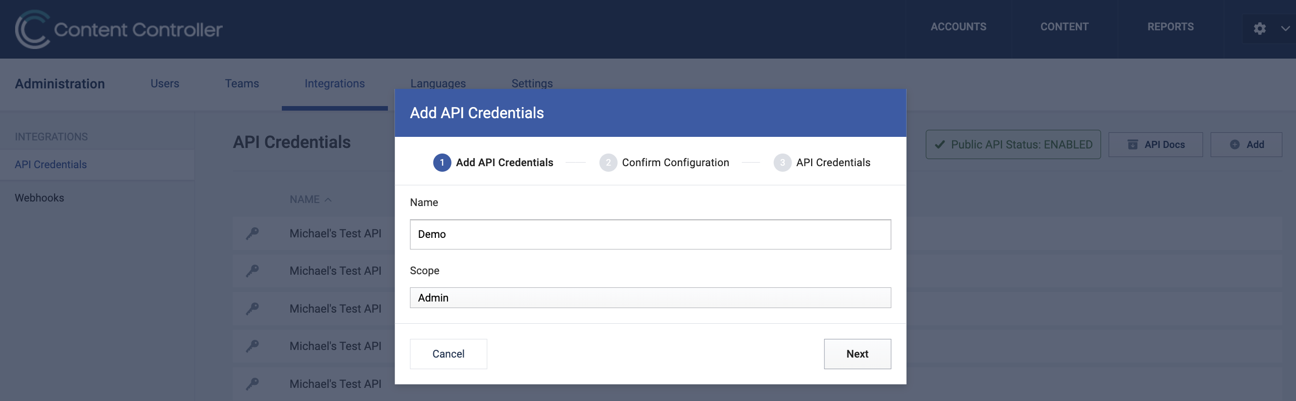 Getting Started With The Content Controller Api Authentication Rustici Software Knowledge Base