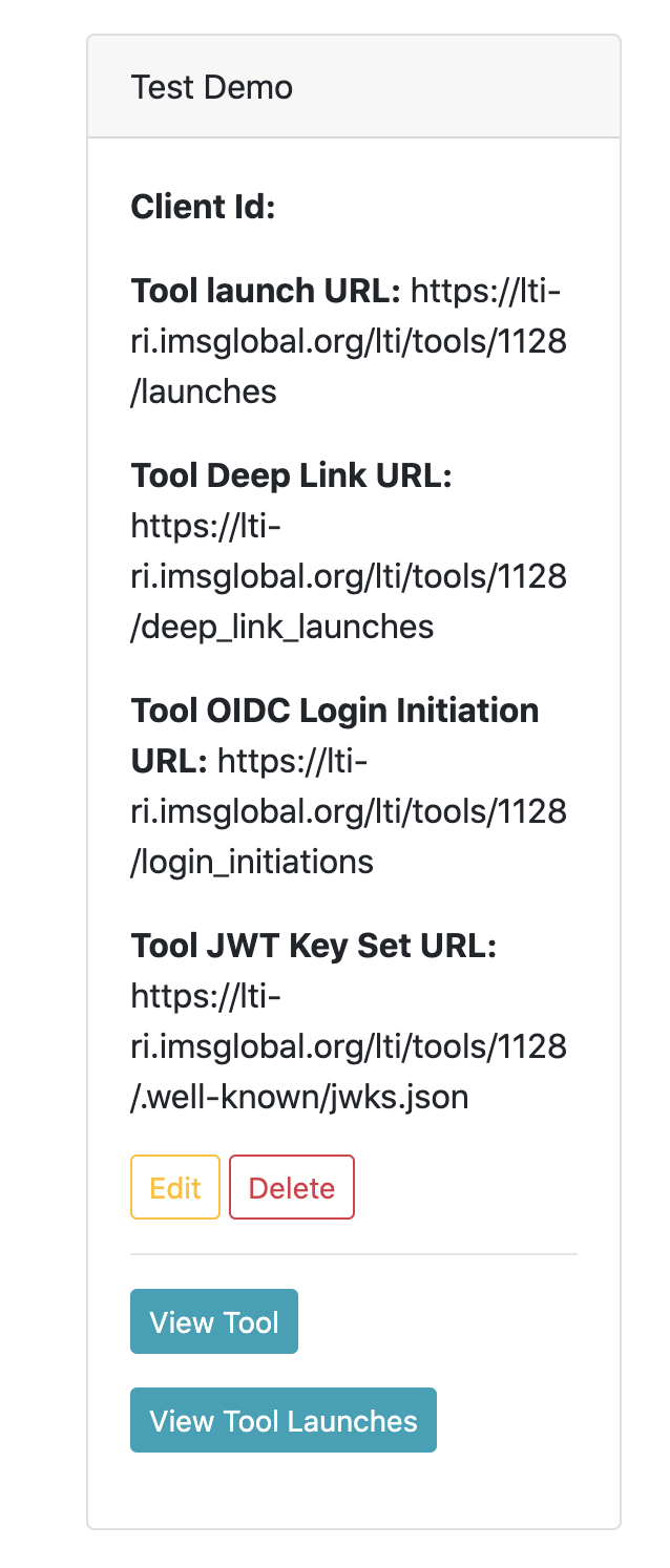 Integrating Engine with the IMS test tool for LTI 1.3 – Rustici ...